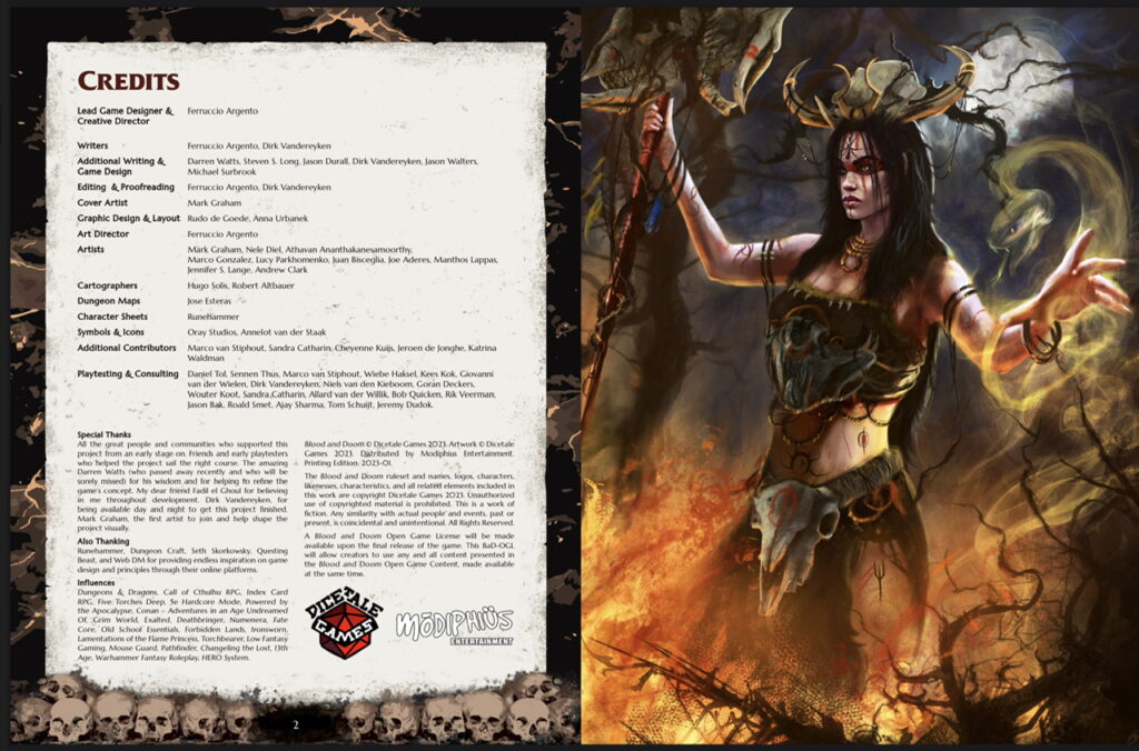 Blood and Doom RPG Primer Bundle Released.