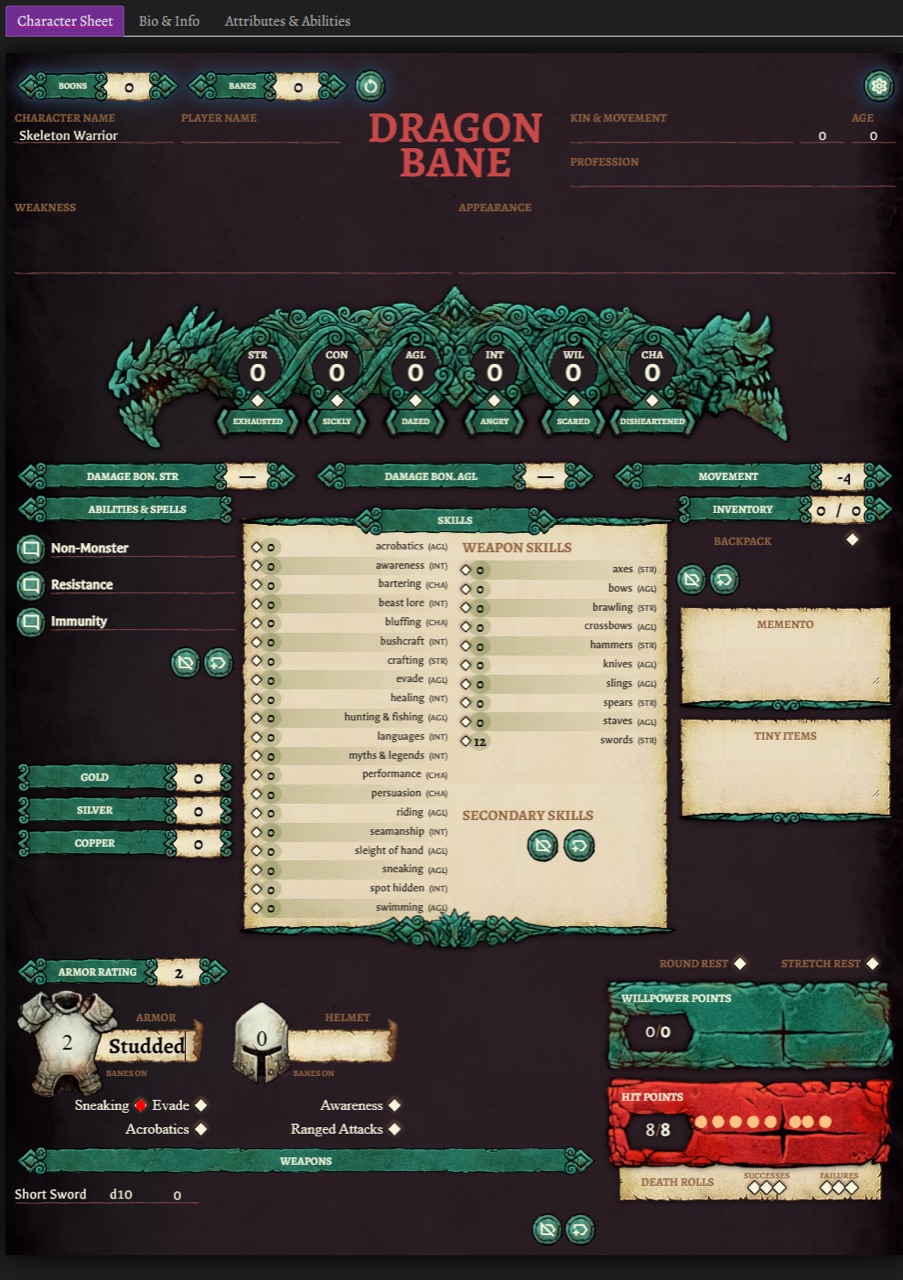 Dragonbane is NOW ON ROLL20!