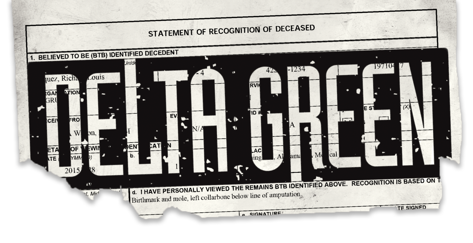 Delta Green Logo on Form - 5D Pop Culture Website